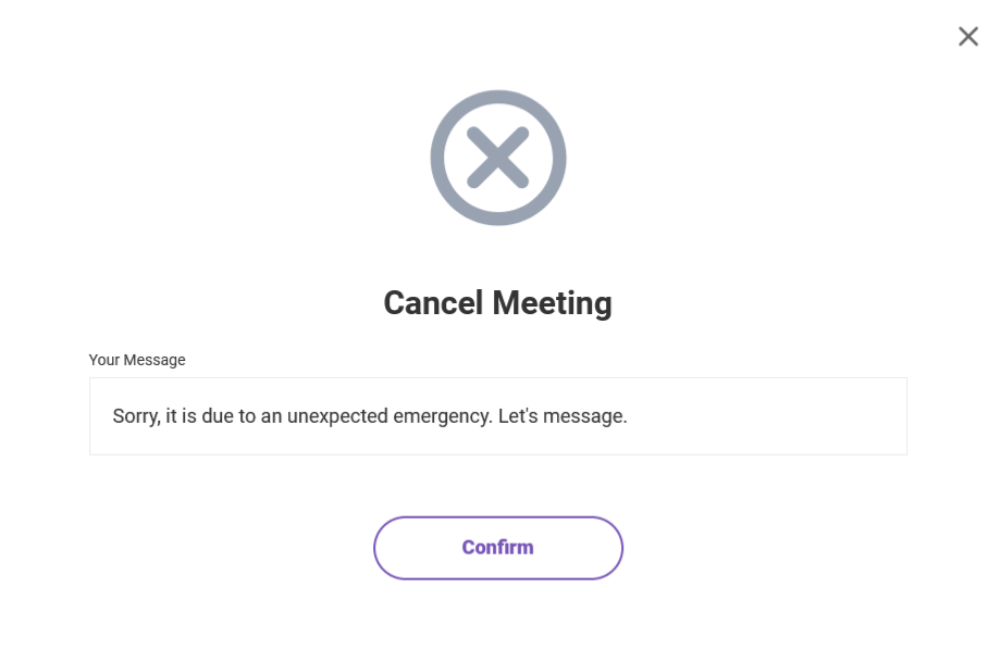 How do I cancel/reject a meeting? – EXHIBITION PLUS